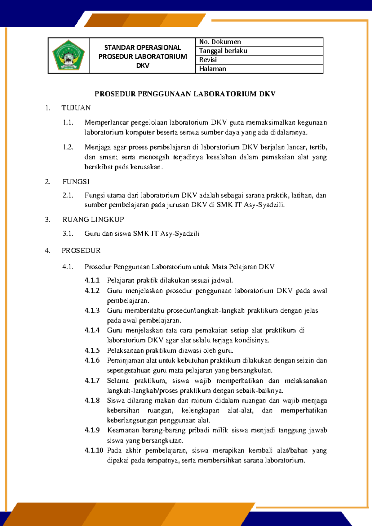 SOP LAB DKV - SOP Laboratorium Desain Komunikasi Visual - STANDAR ...