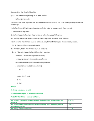 Assignment 4 - Intro to logic - Exercise 24 ... (For-Credit: 10 points ...