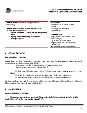 Understanding the Self - THE COGNITIVE CONSTRUCTION OF SELF Lesson 6 ...