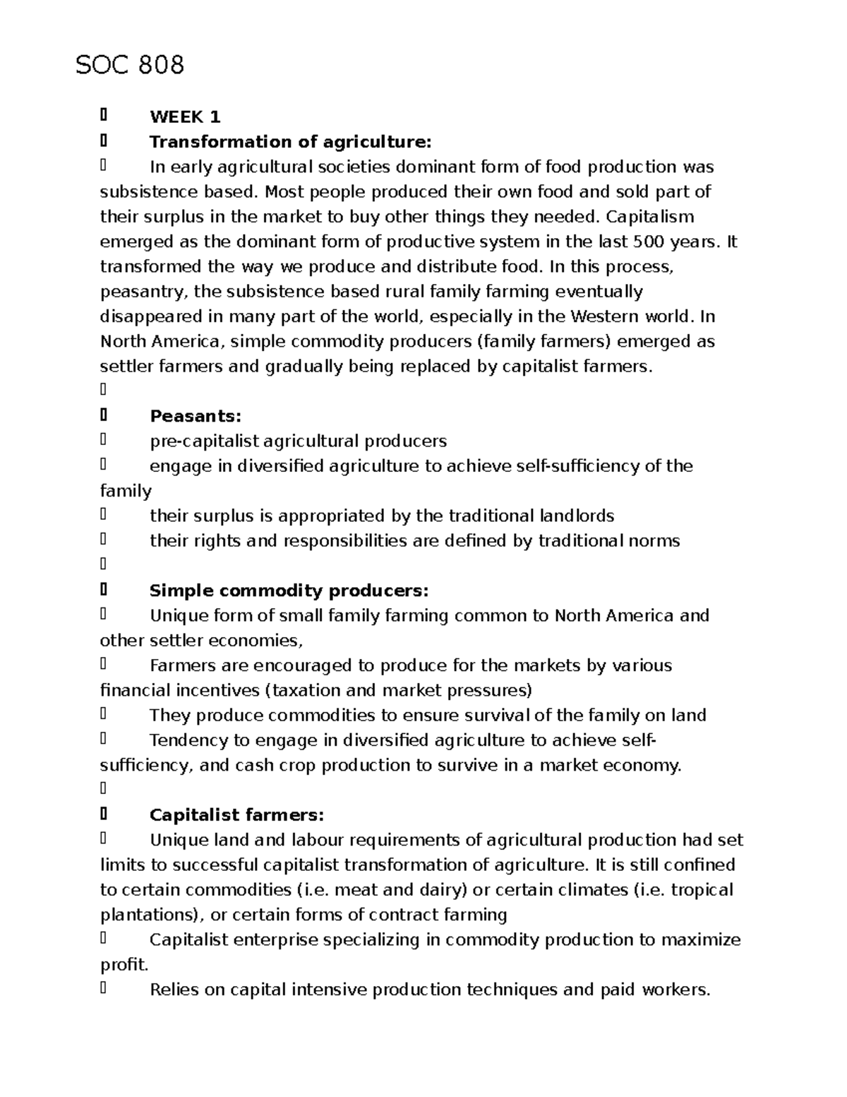 Sociology of Food and Eating - Lecture notes - SOC 808 - SOC 808 WEEK 1 ...