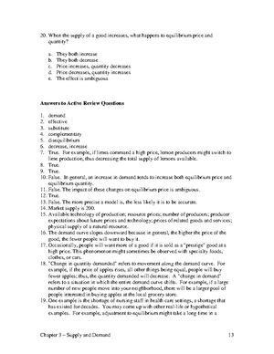 Chapter 3 Supply And Demand 11 Chapter 3 Supply And Demand 11 13