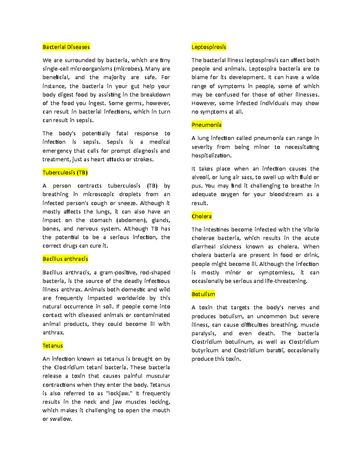 Bacterial Diseases - Many are beneficial, and the majority are safe ...