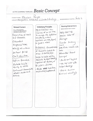 System disorder restricted identifying assessment findings - ACTIVE ...