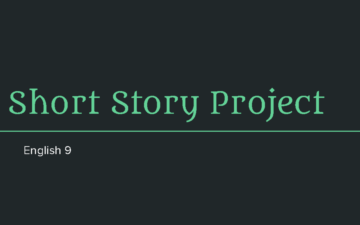 Isioma Chukwuka - Short Story Hyperdoc - 17441949 - Short Story Project ...