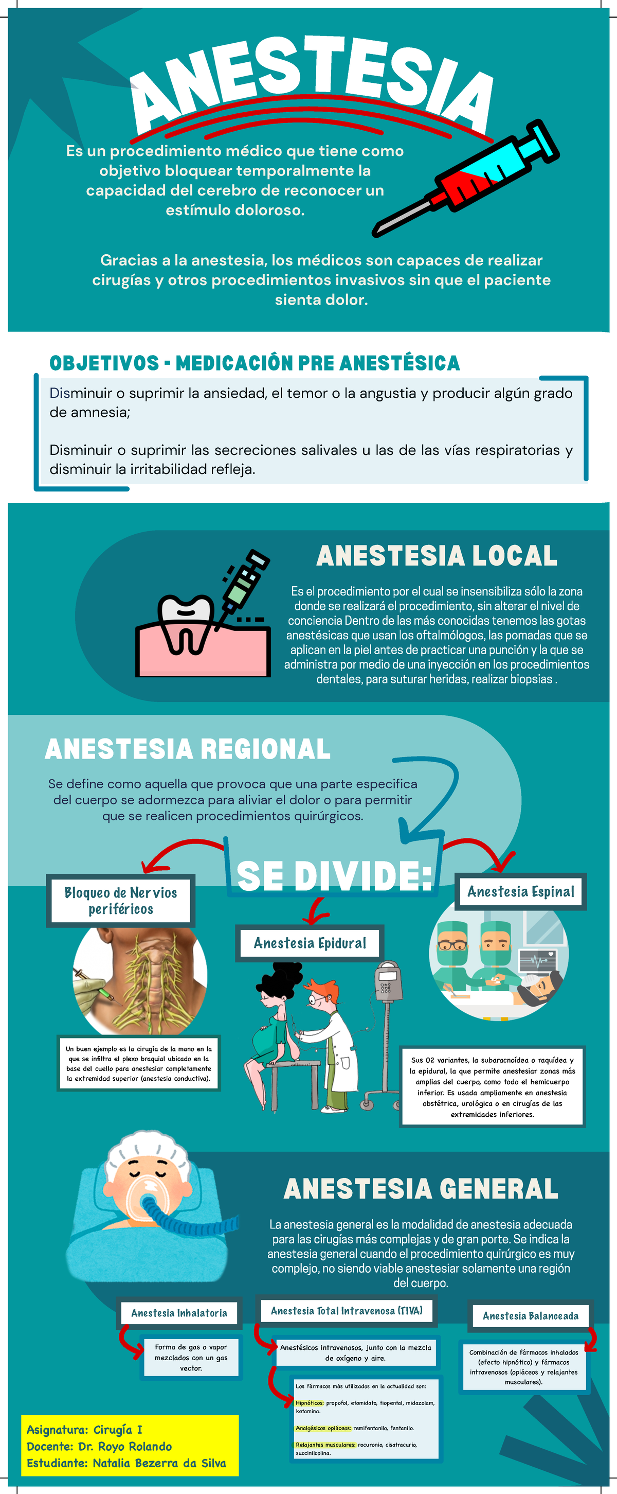 05 - Infografía Anestesia - Natalia Bezerra - Técnica Quirúrgica ...