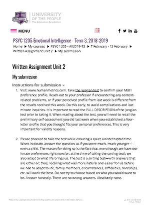 Unit 2 Written Assignment - Google Docs - Write down your confirmed ...