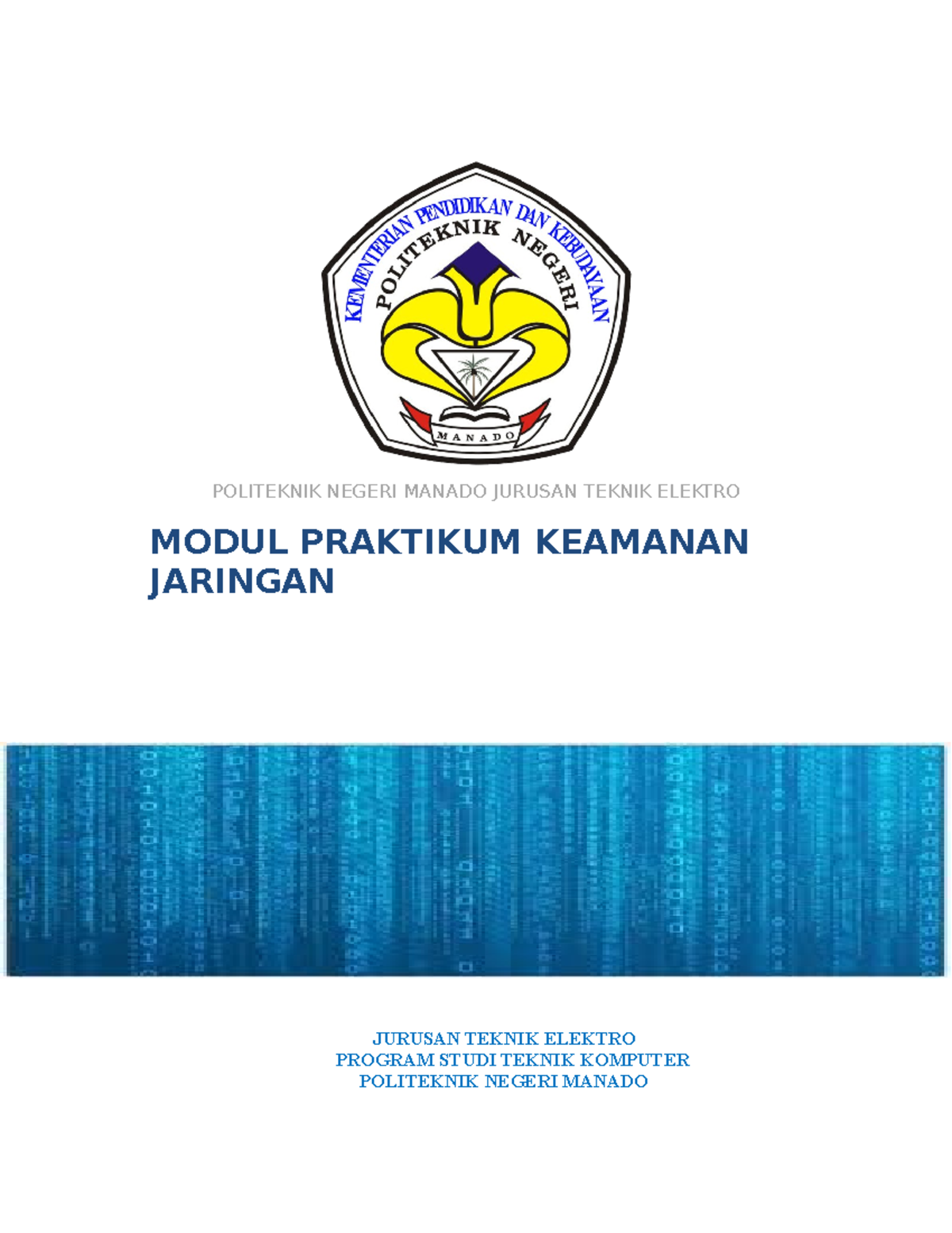 Modul Praktikum Keamanan Jaringan - POLITEKNIK NEGERI MANADO JURUSAN ...