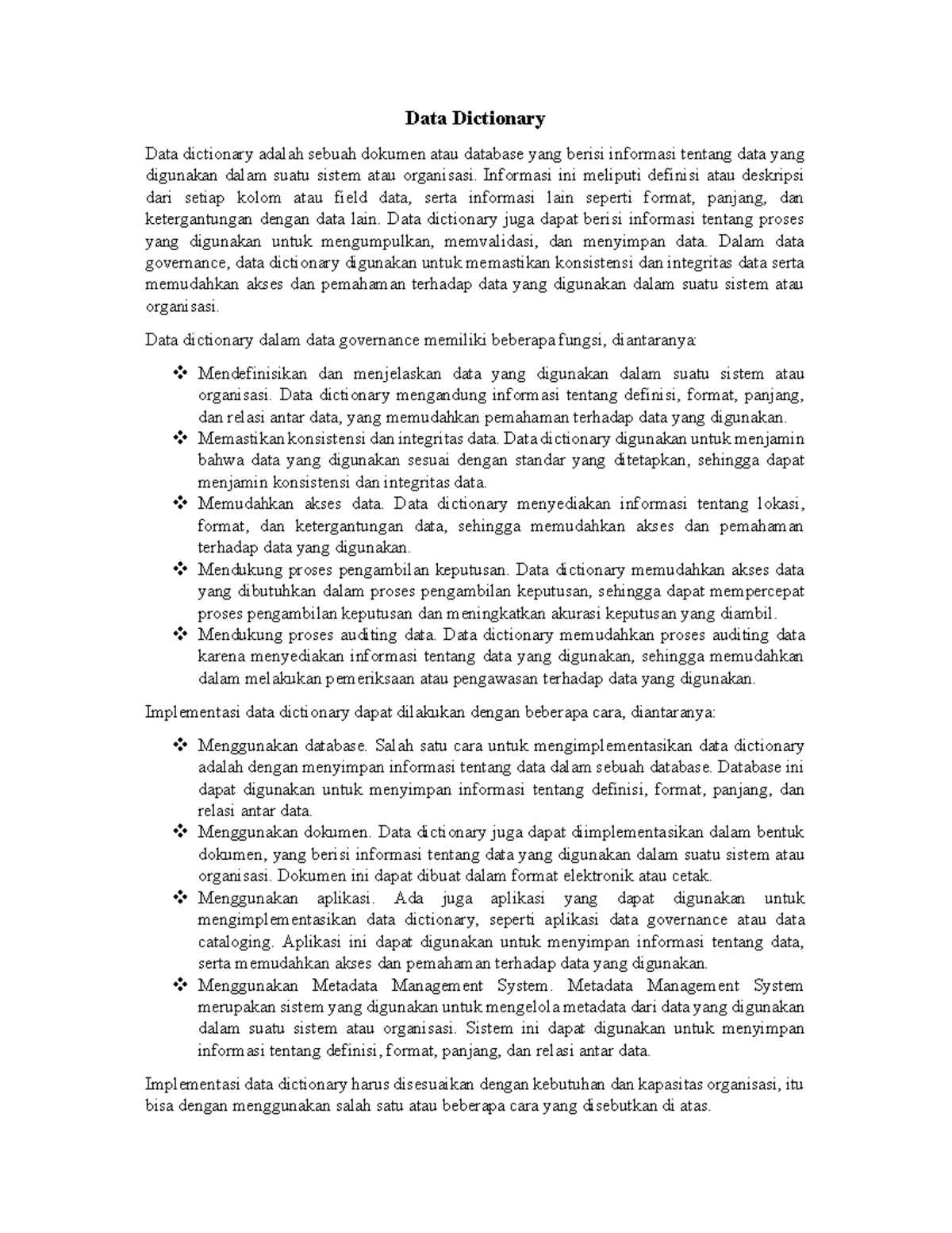 Resume Data Dictionary Data Dictionary Data Dictionary Adalah Sebuah resume-data-dictionary-data-dictionary-data-dictionary-adalah-sebuah