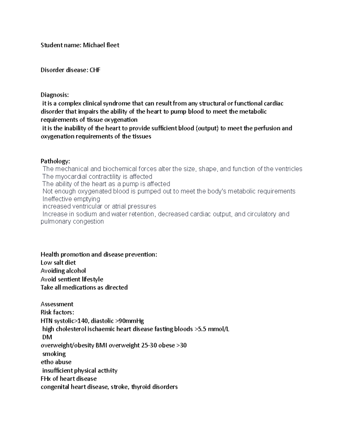 Doc2 - the first week of class lecture notes - Student name: Michael ...