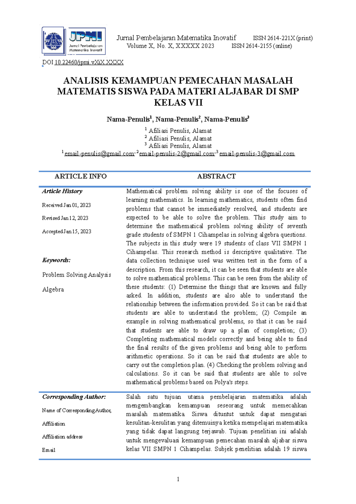 New Template 2seperti judul023 - Jurnal Pembelajaran Matematika ...