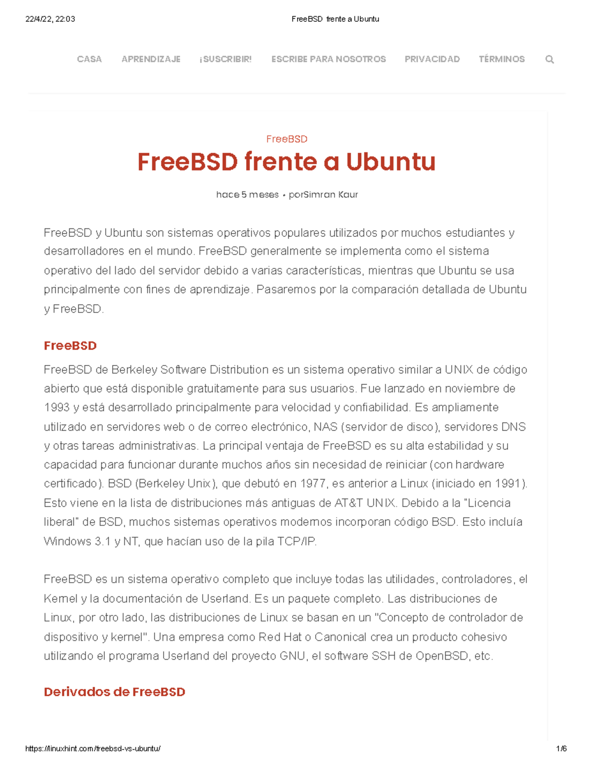 Free BSD frente a Ubuntu - FreeBSD FreeBSD frente a Ubuntu hace 5 meses ...