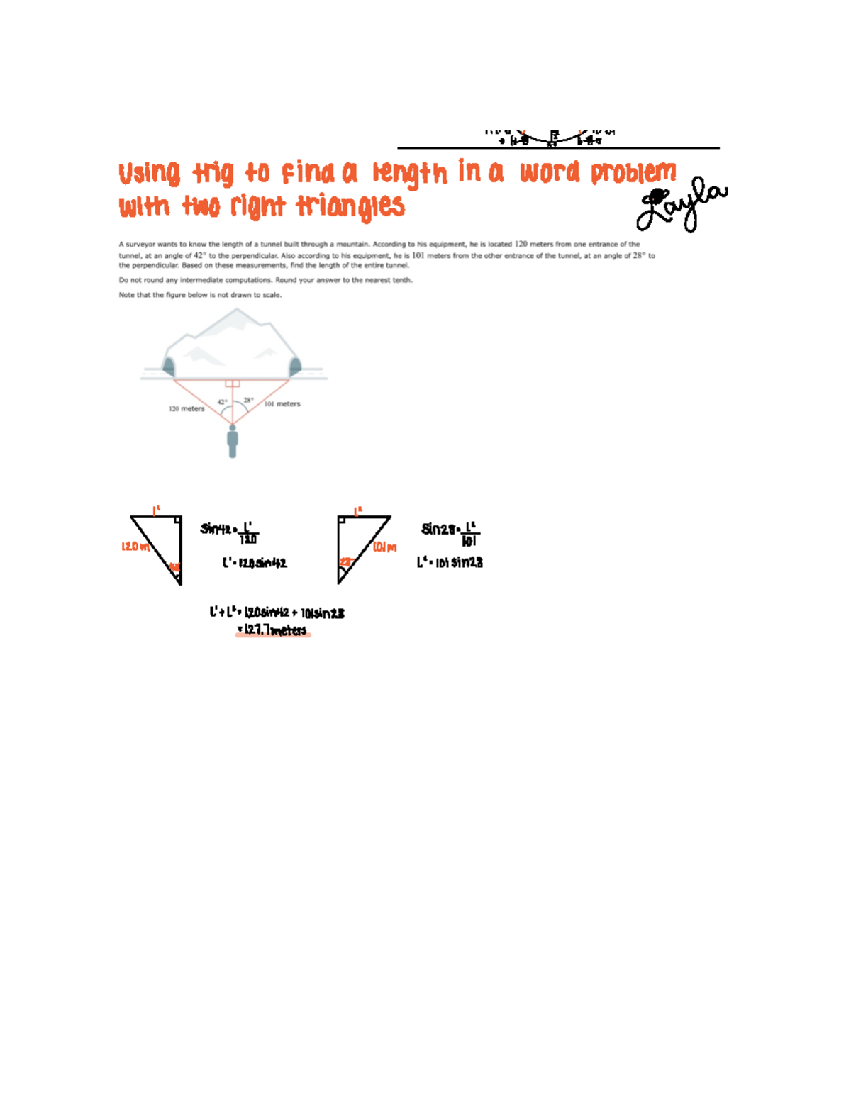Trigonometric Functions G - MATH 007 - Studocu