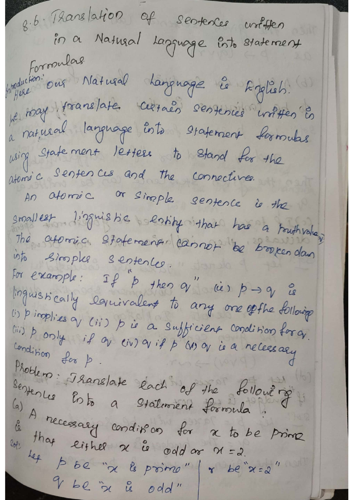 Discrete mathematics - 8 Translation of sentences written in a Natural ...