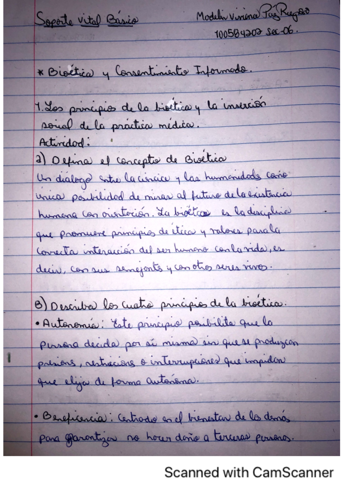 Bioética y Consentimiento Informado. Madelin Páez. 100584202 - Fund de ...
