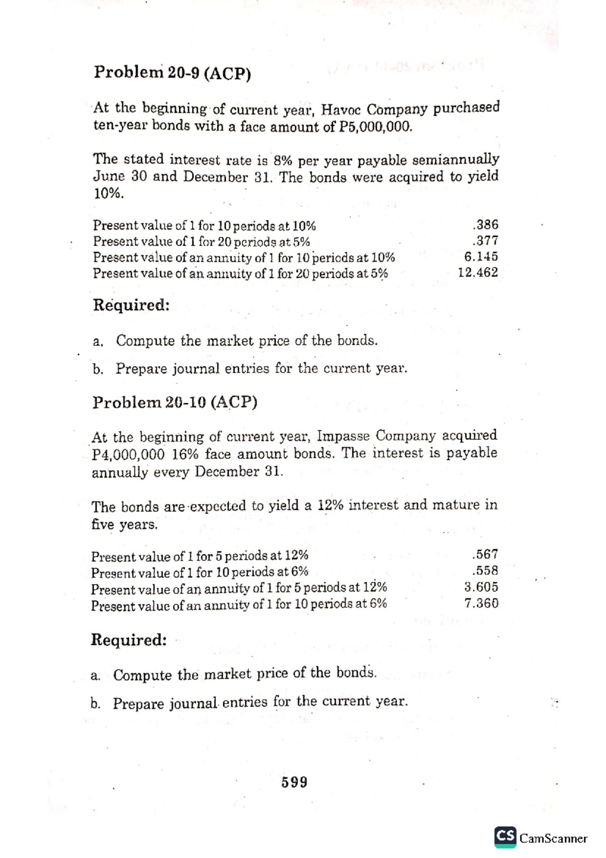 Problem 20 - Intermediate Accounting (Volume One) 2021 Edition By ...