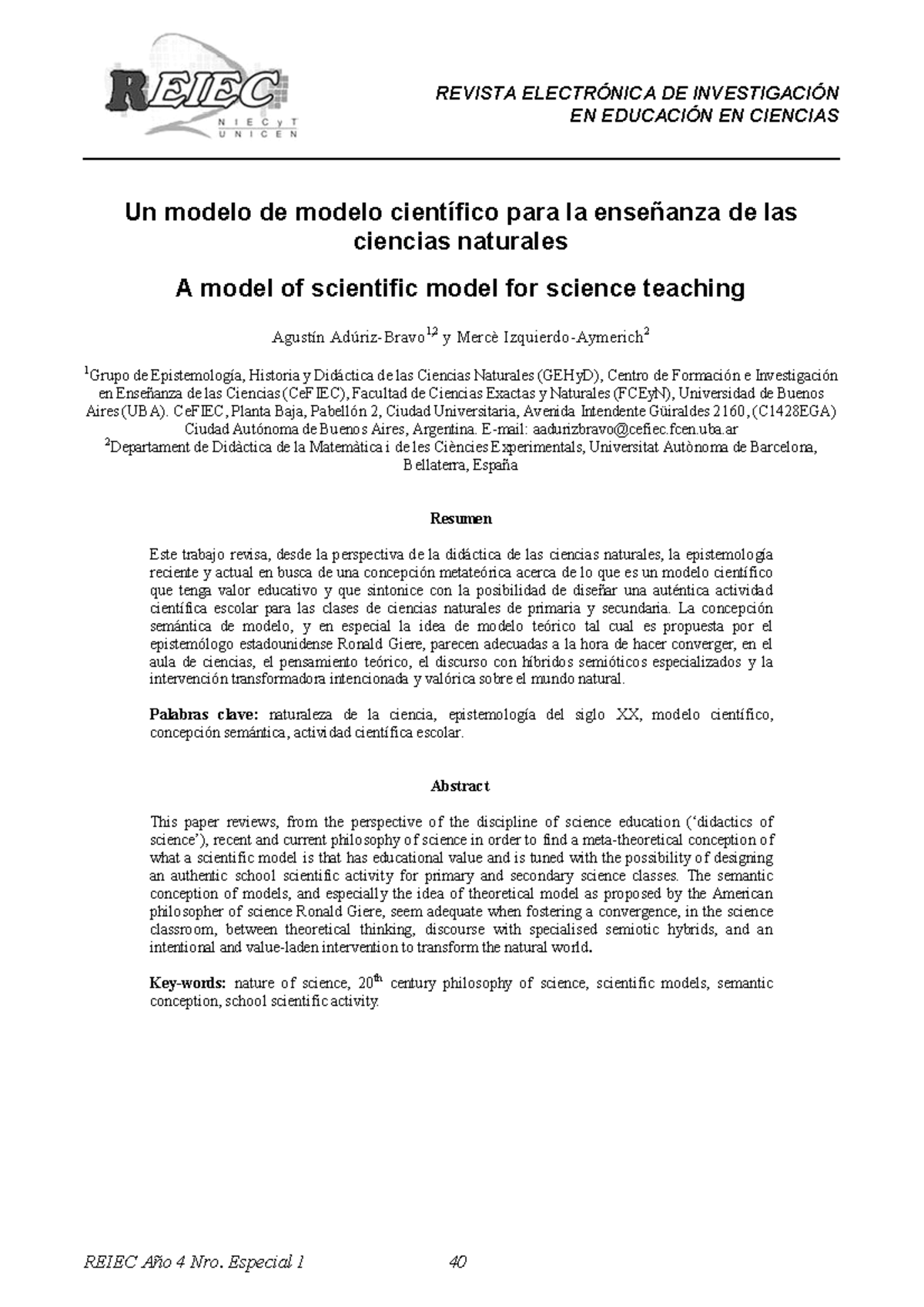 Un Modelo De Modelo Cientifico Para La Ensenanza De Las Cien-2882642 ...
