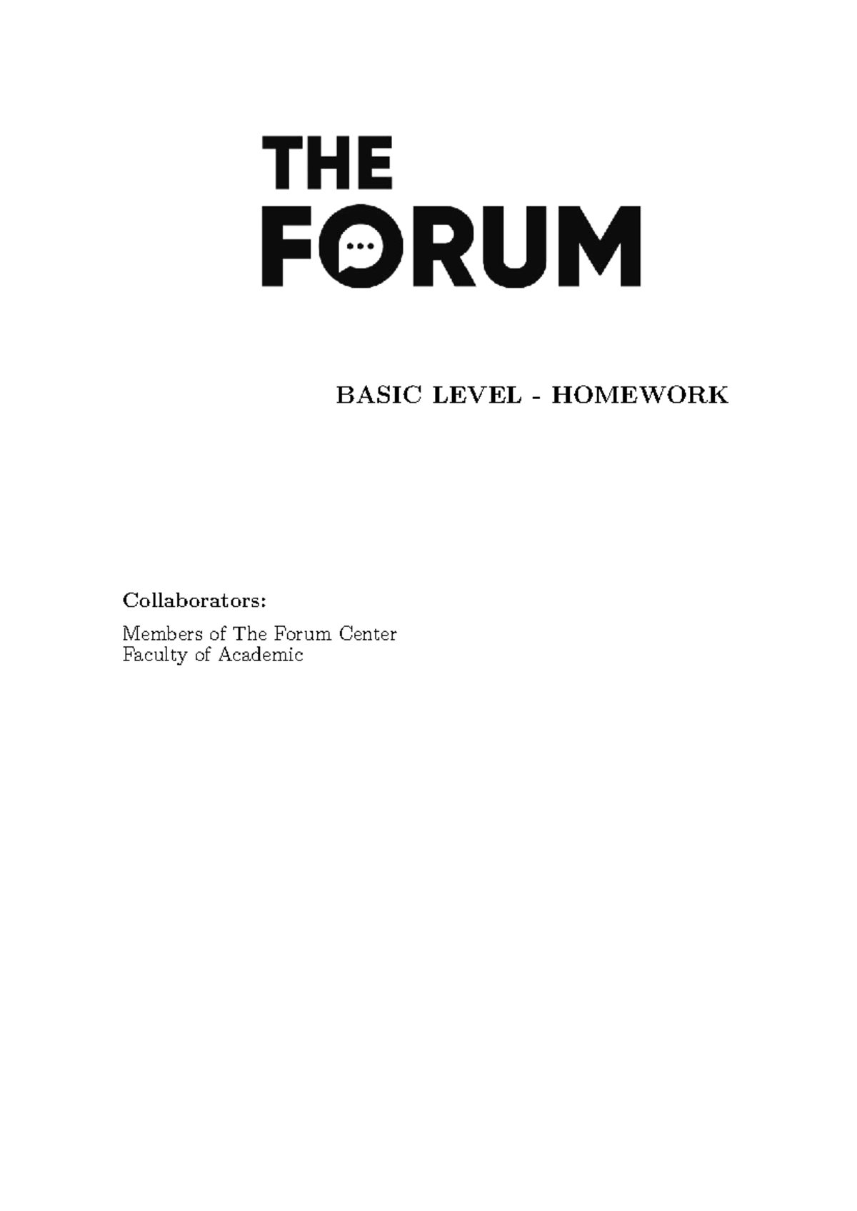 ( Students) Basic Homework No Ans - TOEFL ITP: BASIC LEVEL - HOMEWORK ...