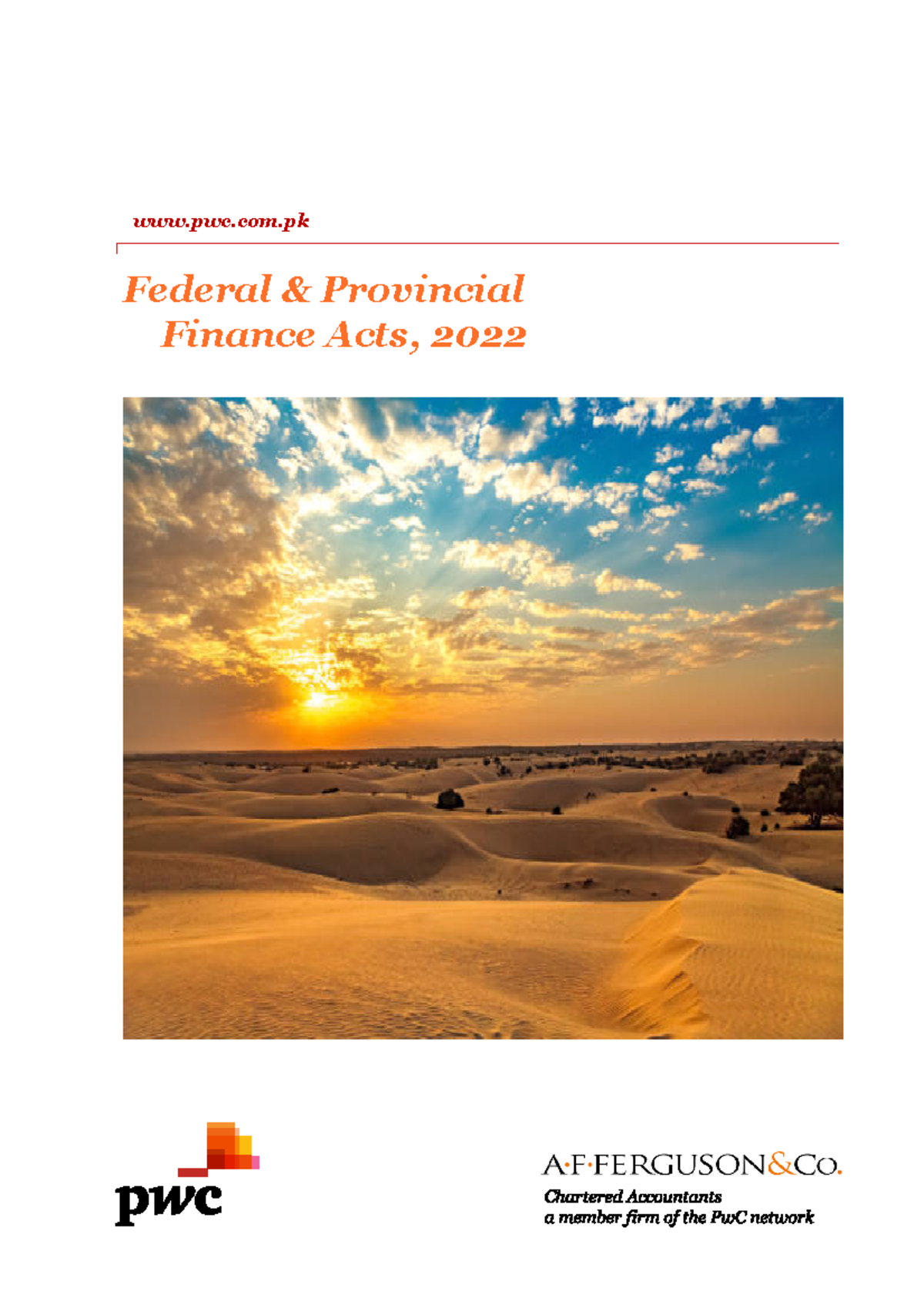 AFFs Memorandum on Federal and Provincial Finance Acts 2022 - Federal ...