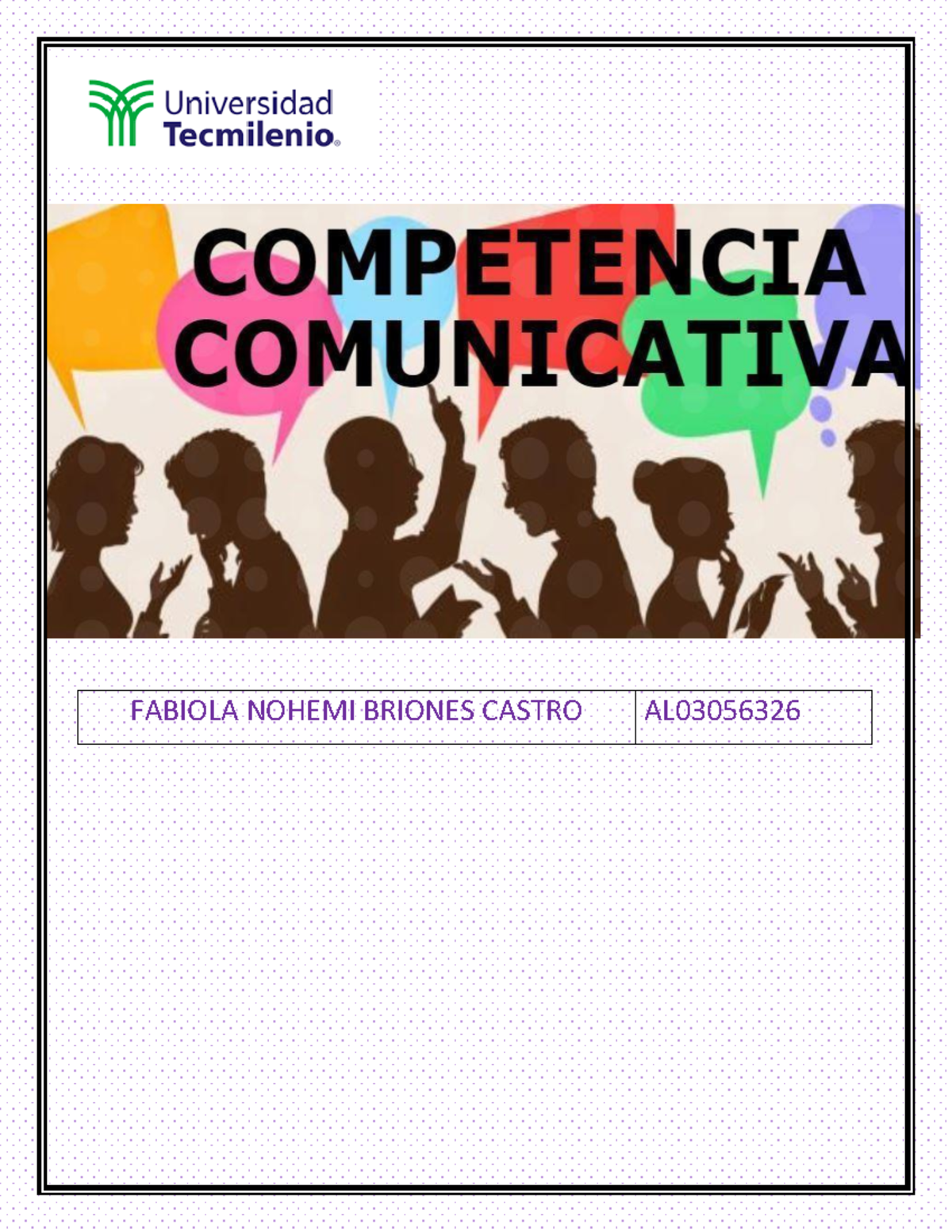 Competencia Comunicativa - comunicación efectiva - FABIOLA NOHEMI ...