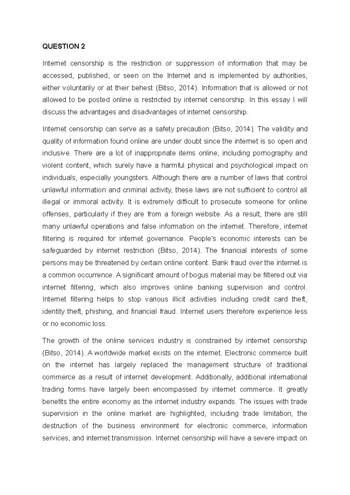 Eng1503 7 - english home language notes. - QUESTION 2 Internet ...