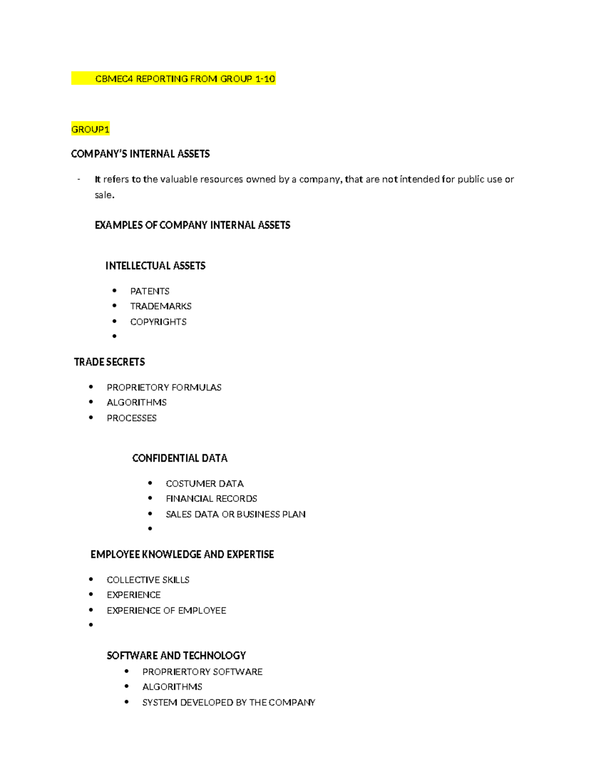 Cbmec 4 Reporting FROM Group 1 10 - CBMEC4 REPORTING FROM GROUP 1 ...