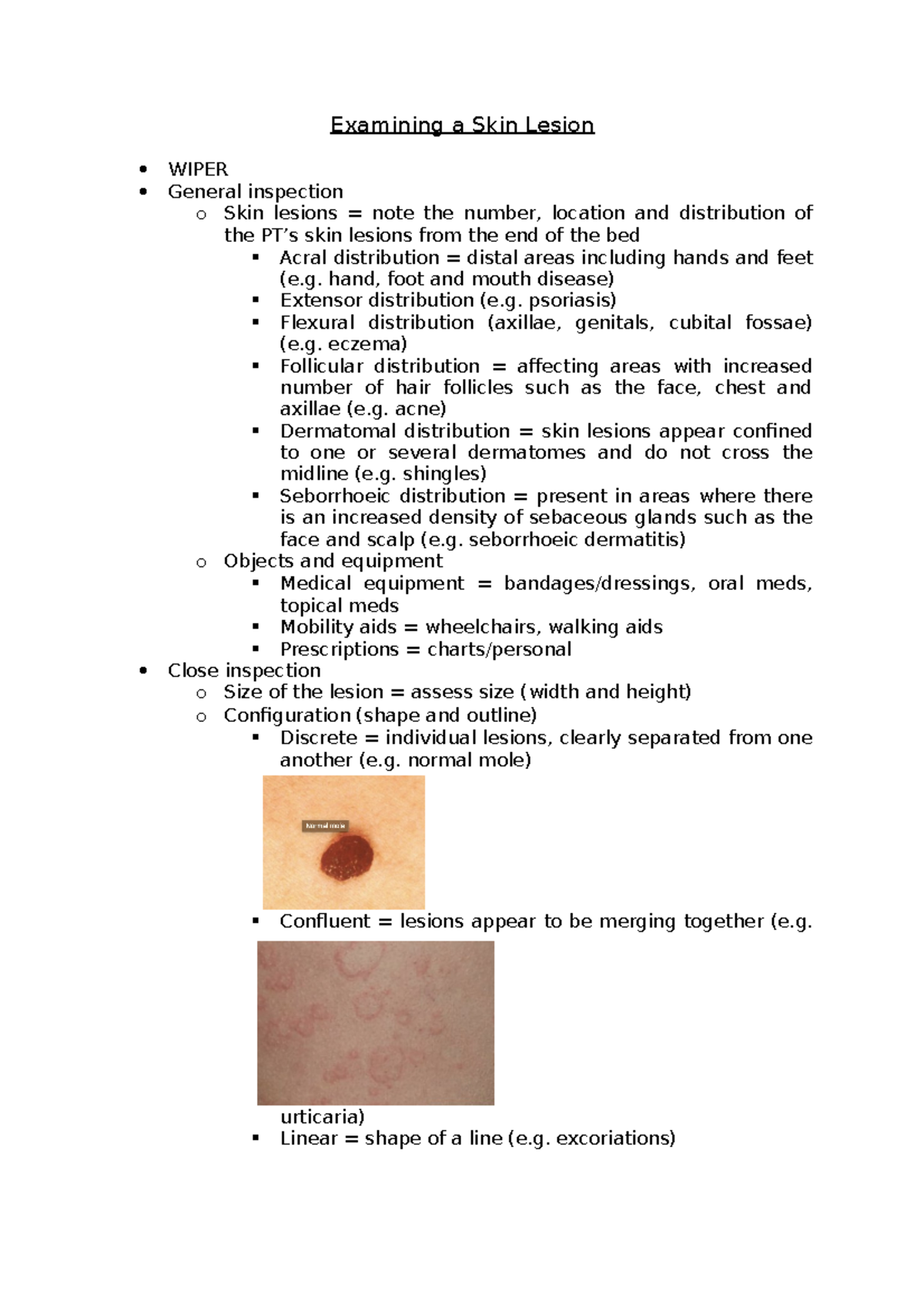 Examining a Skin Lesion - hand, foot and mouth disease) Extensor ...