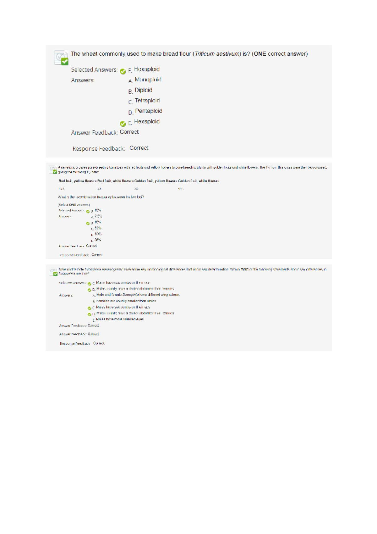 Genetics MCQs (5) - Studocu