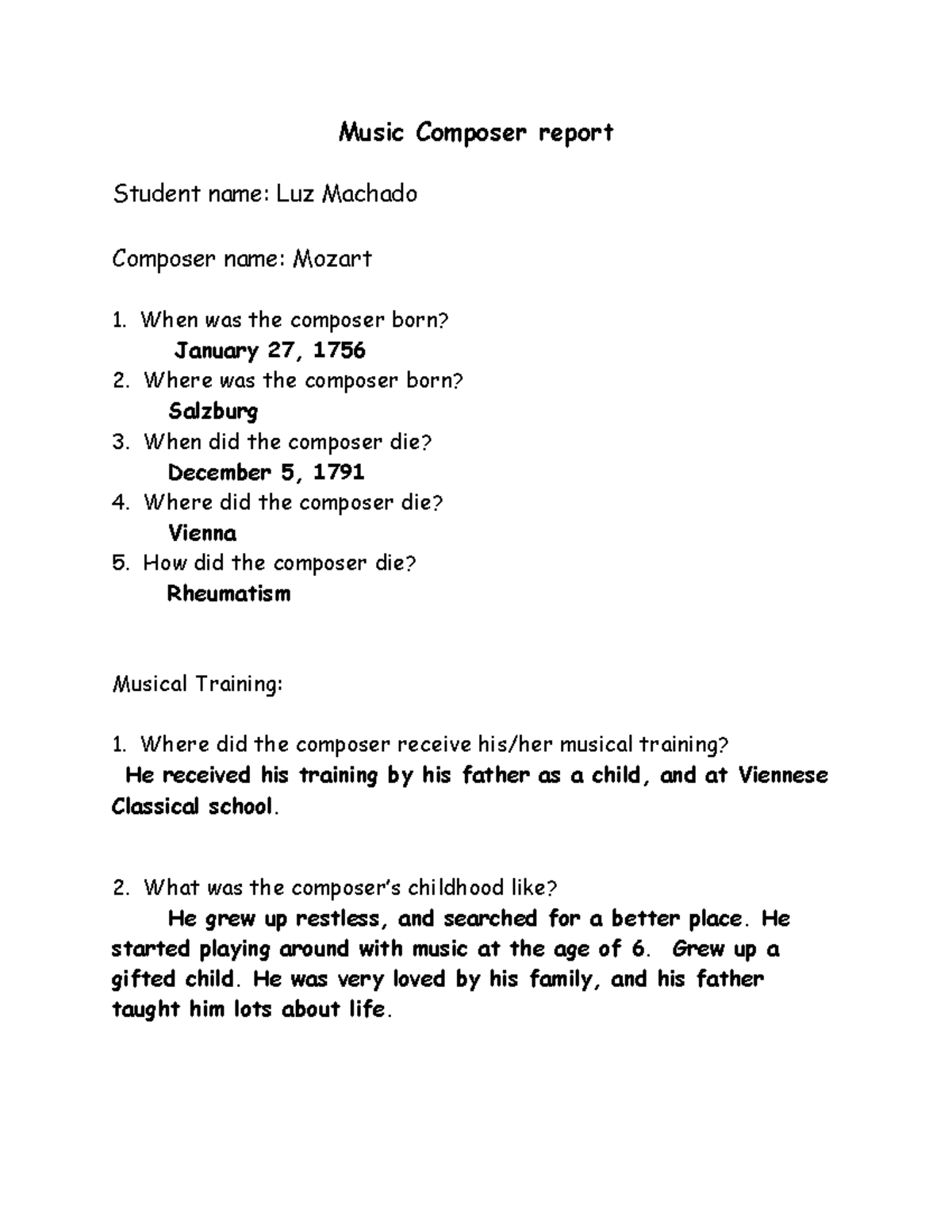 Copy of Composer report-word - Music Composer report Student name: Luz ...