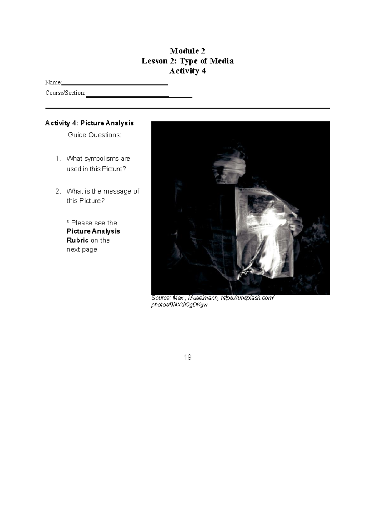 Lesson 2 Activity 4 pdf module in - Contemporary World - Studocu