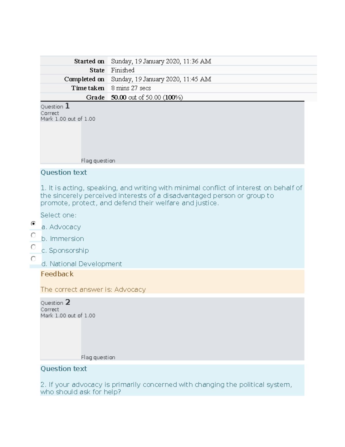 NSTP-102 - NSTP-102 NSTP-102 - Started on Sunday, 19 January 2020, 11: ...