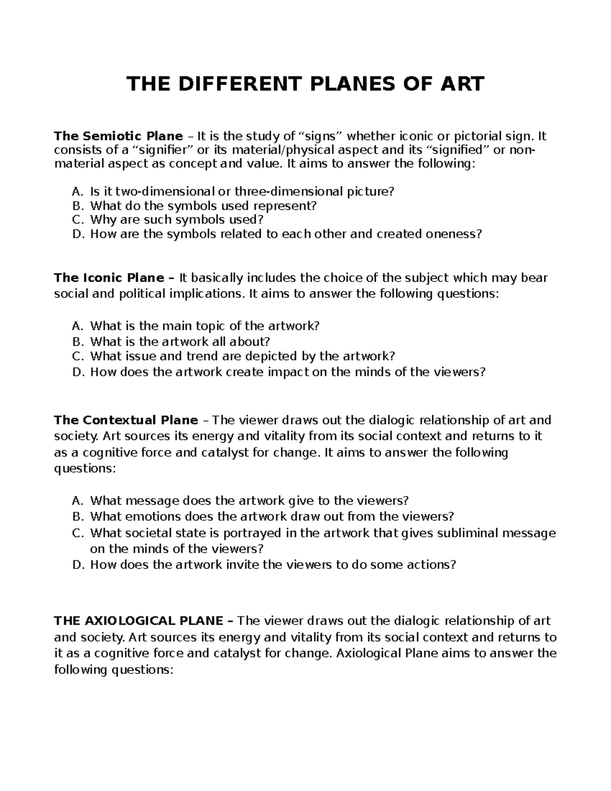 Gec106handout - I want further ideas about this topic - THE DIFFERENT ...