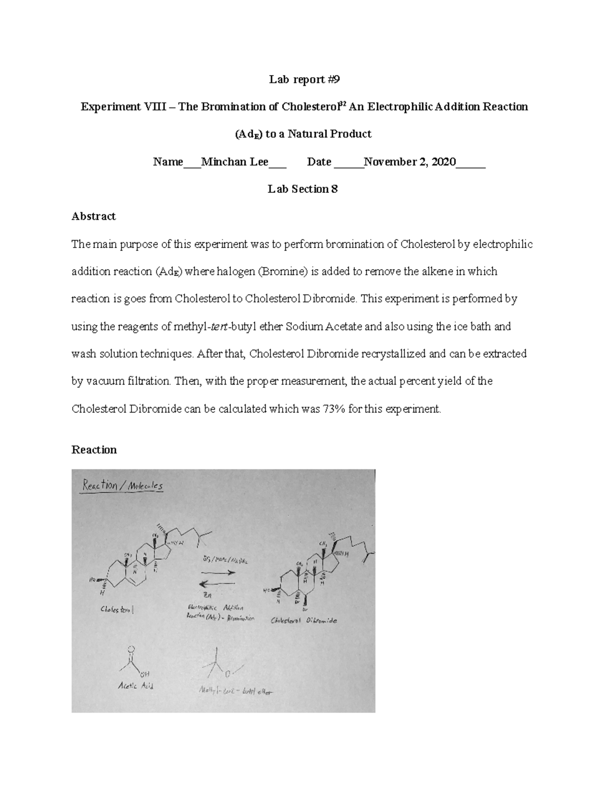 Lab report #8 copy - no other data needed - Lab report # Experiment ...