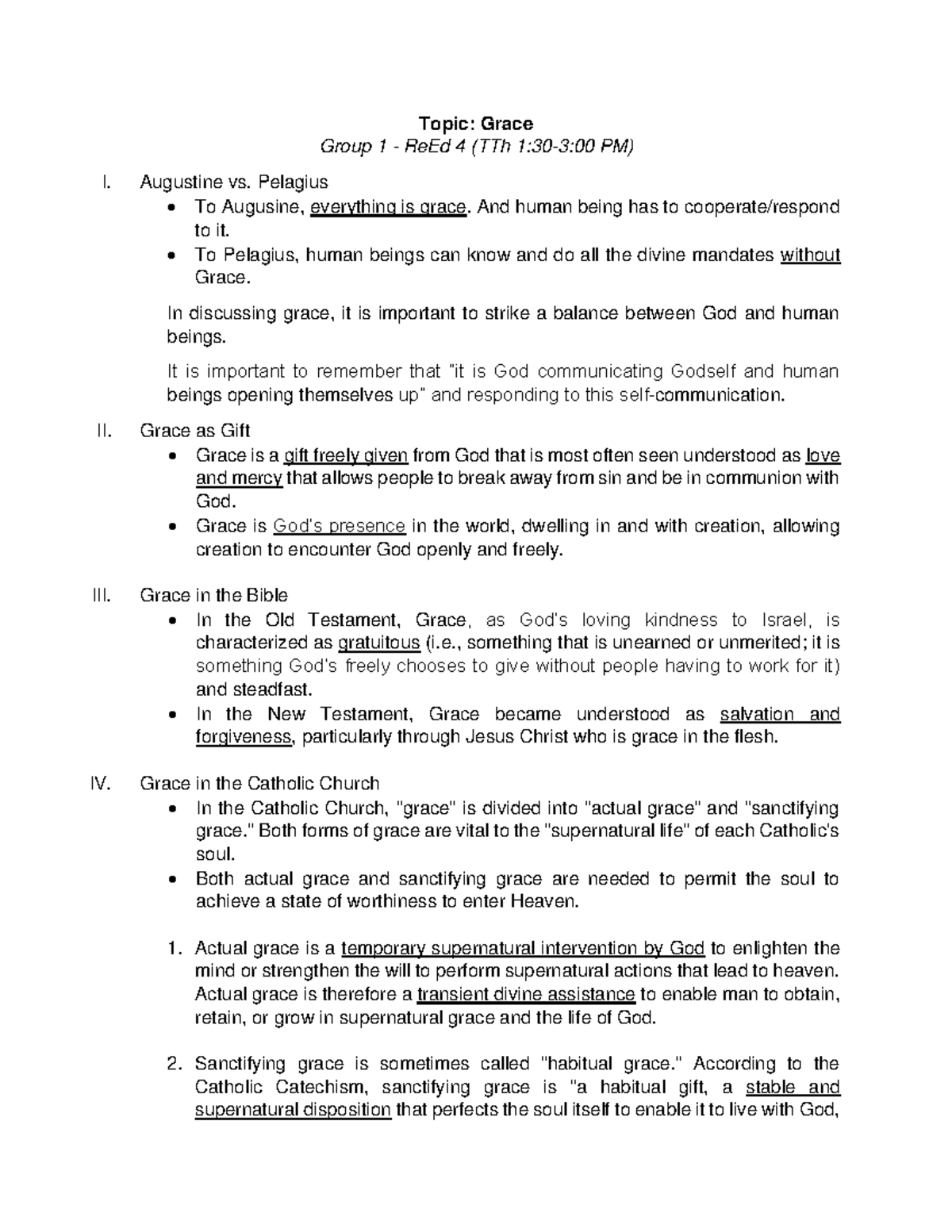 Group-1-Grace - Religion - Topic: Grace Group 1 - ReEd 4 (TTh 1:30-3:00 ...