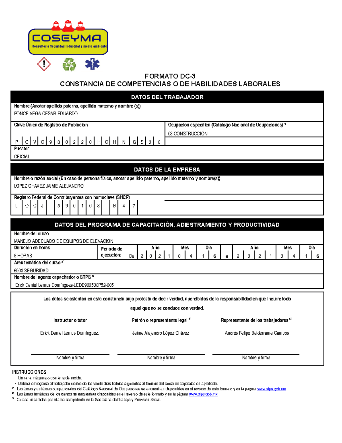 DC-3 Editable 2013 - Apuntes 1.3.6 - Ingenieria en Software - Studocu