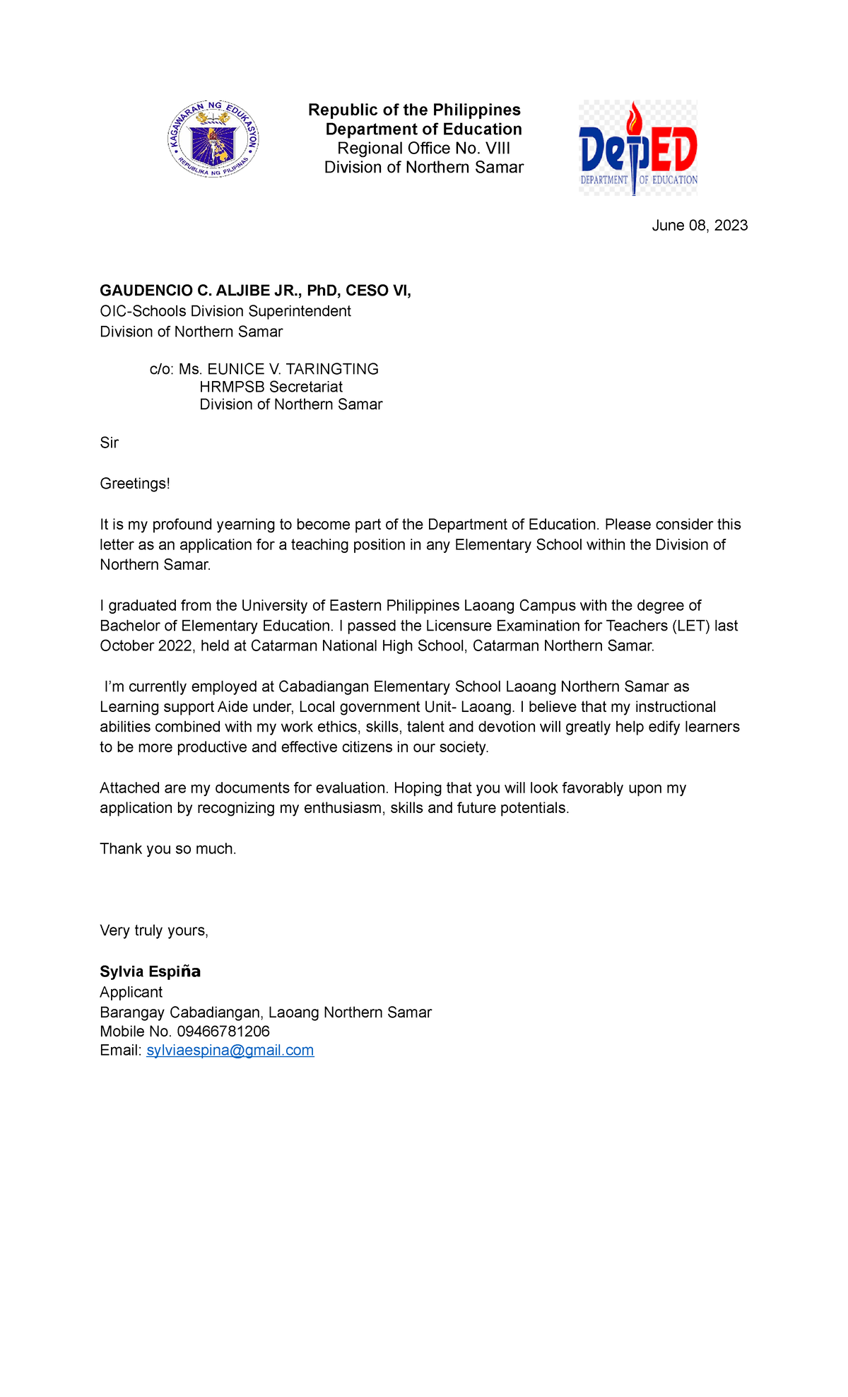 AP - ljnklnknklnjblk - Republic of the Philippines Department of ...