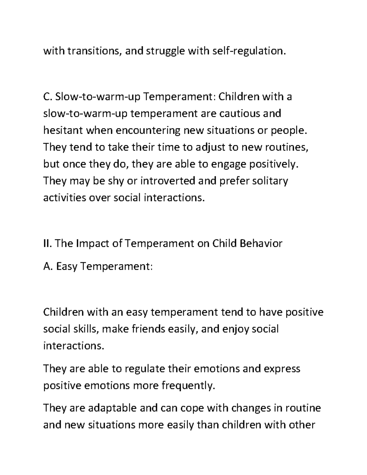 The Impact of Temperament on Child Behavior and Personality part 2 ...