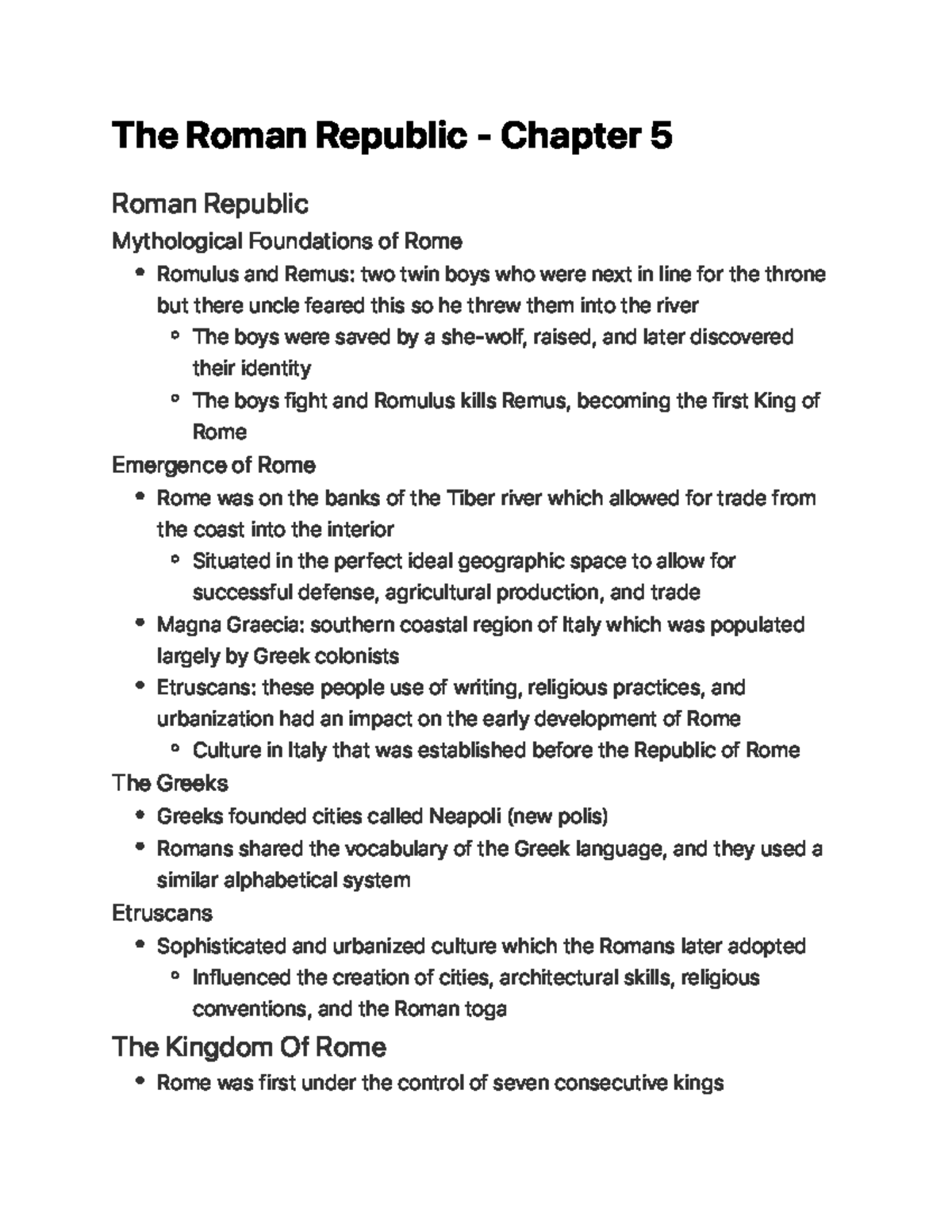 The Roman Republic - Chapter 5 - T h e Ro m a n Re p u b l i c - C h a ...