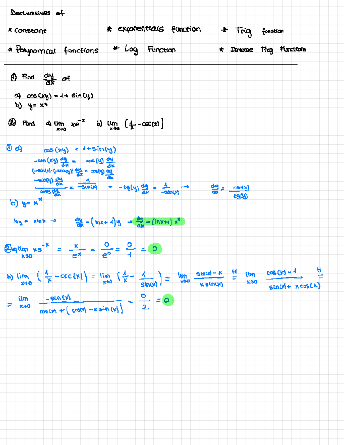 Math 30 - Math 30 Full-year notes - Derivatives of constant ...