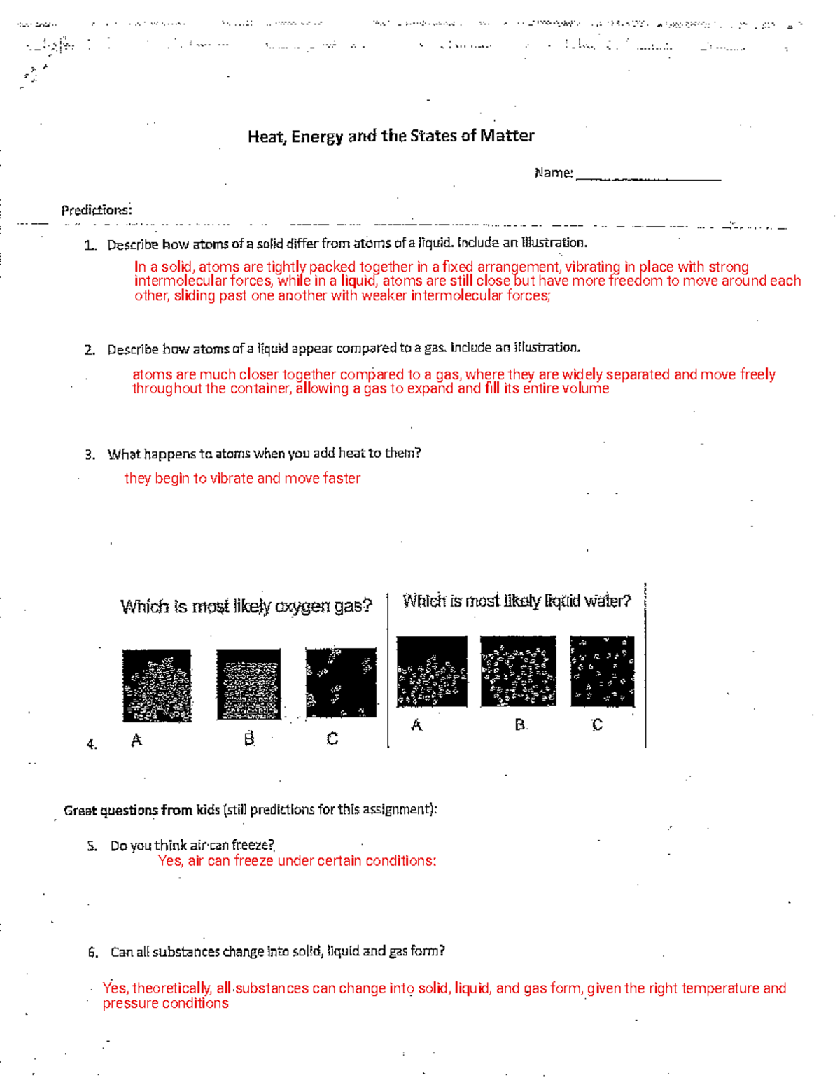 Peyton caroll - Phet States of Matter - Heat, Energy and the States of ...