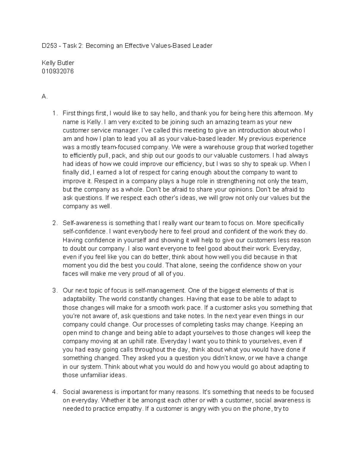 D253 task 2 - Guide for anybody who needs help with it - D253 - Task 2 ...