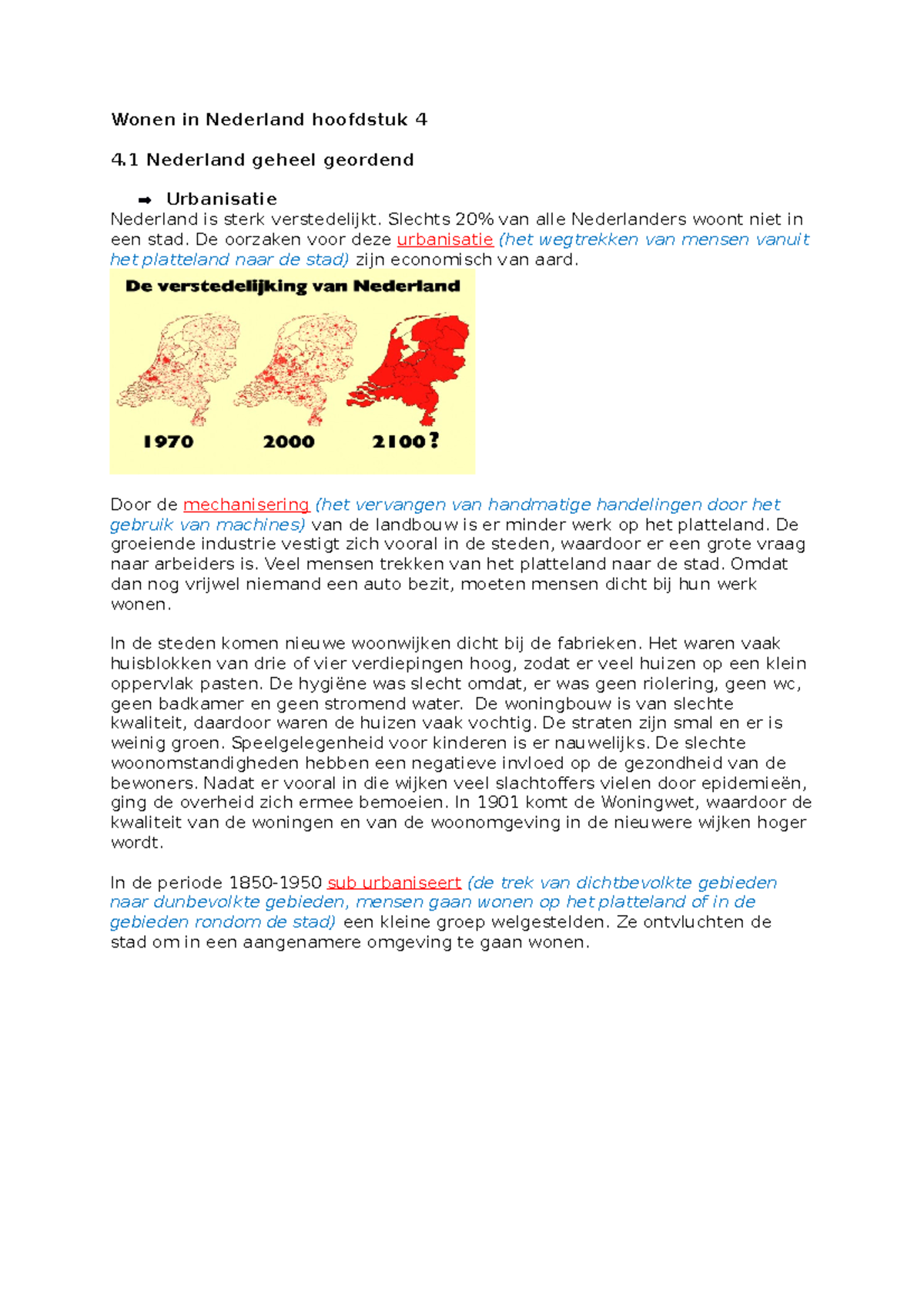 Wonen in Nederland hoofdstuk 4 - Slechts 20% van alle Nederlanders ...