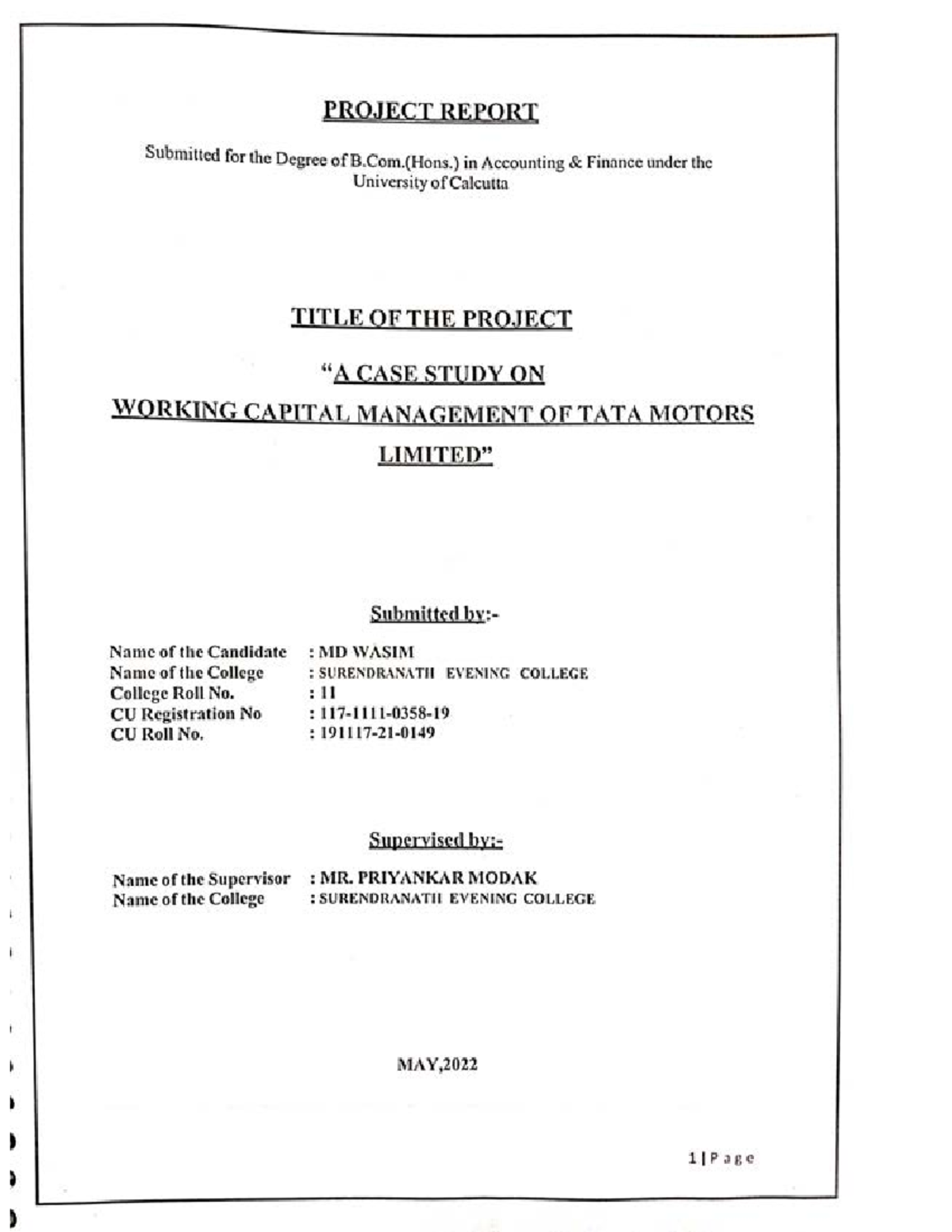 Commerce Project sample - Bcom Computer Notes - Studocu
