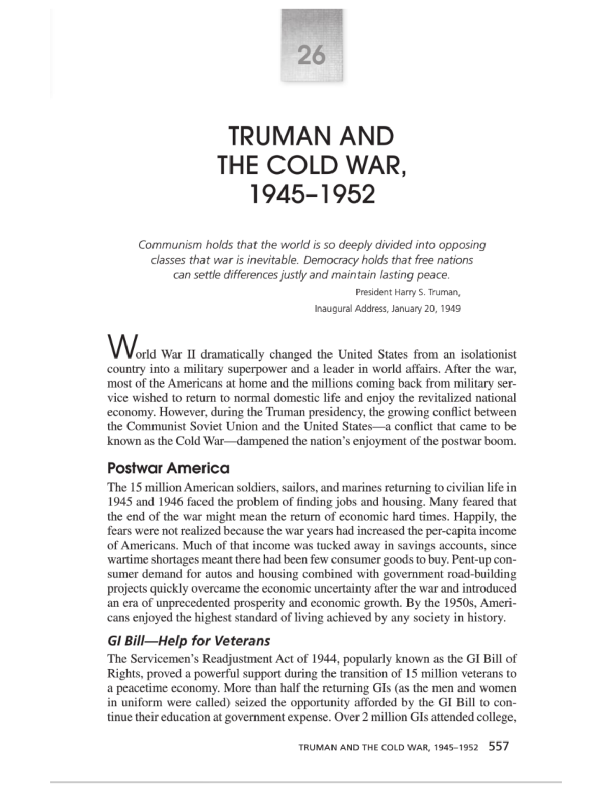 Notes chapter 26 - HIST 112 - Studocu