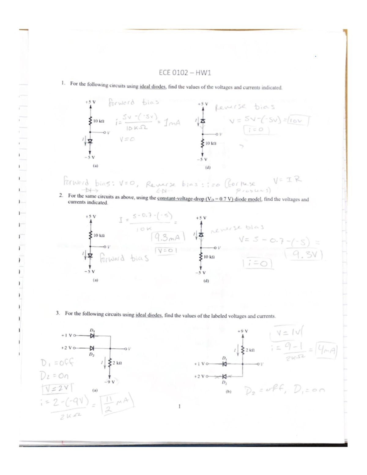 ECE 0102 - HW1 - ECE 0102 - Studocu