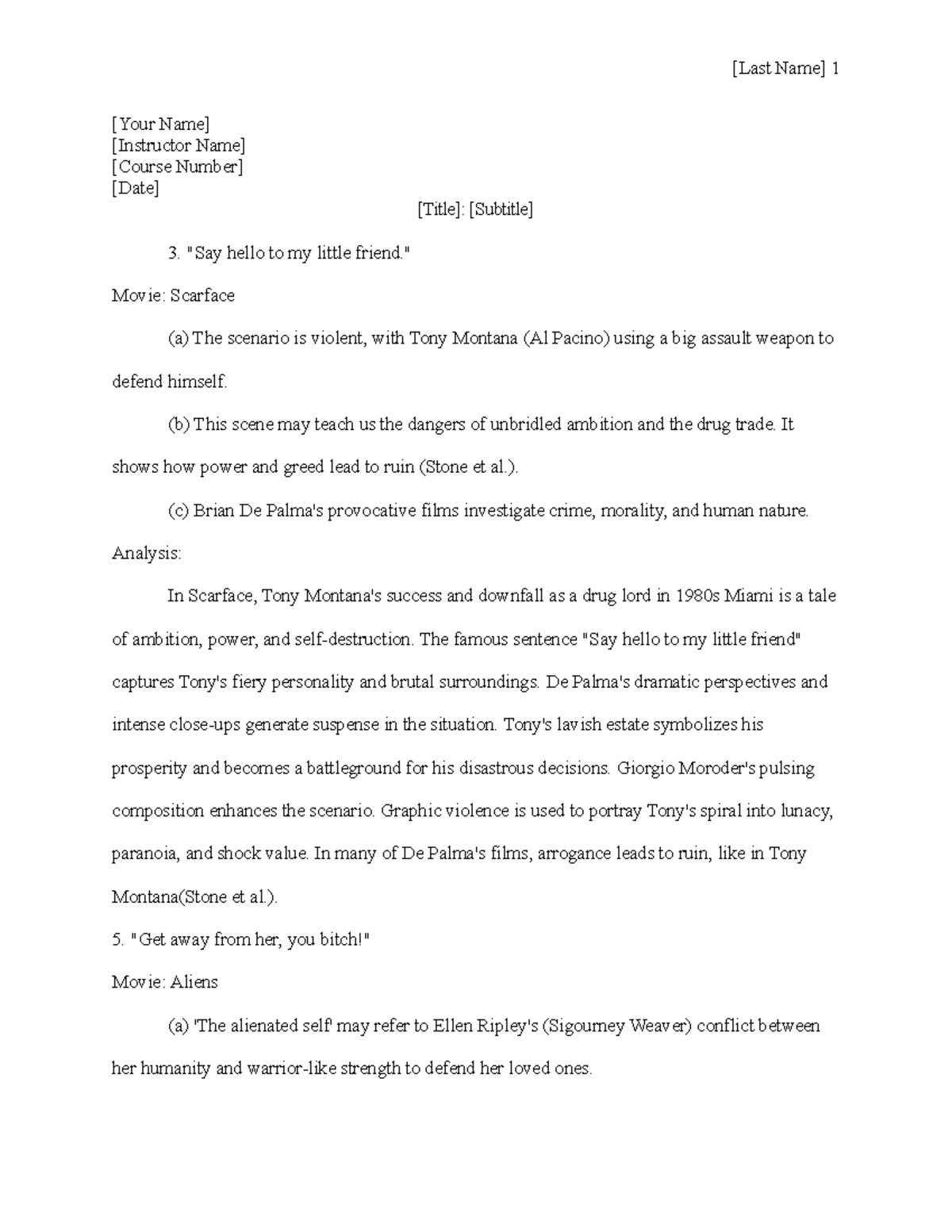 Copy 2 film - gghhg - [Last Name] 1 [Your Name] [Instructor Name ...
