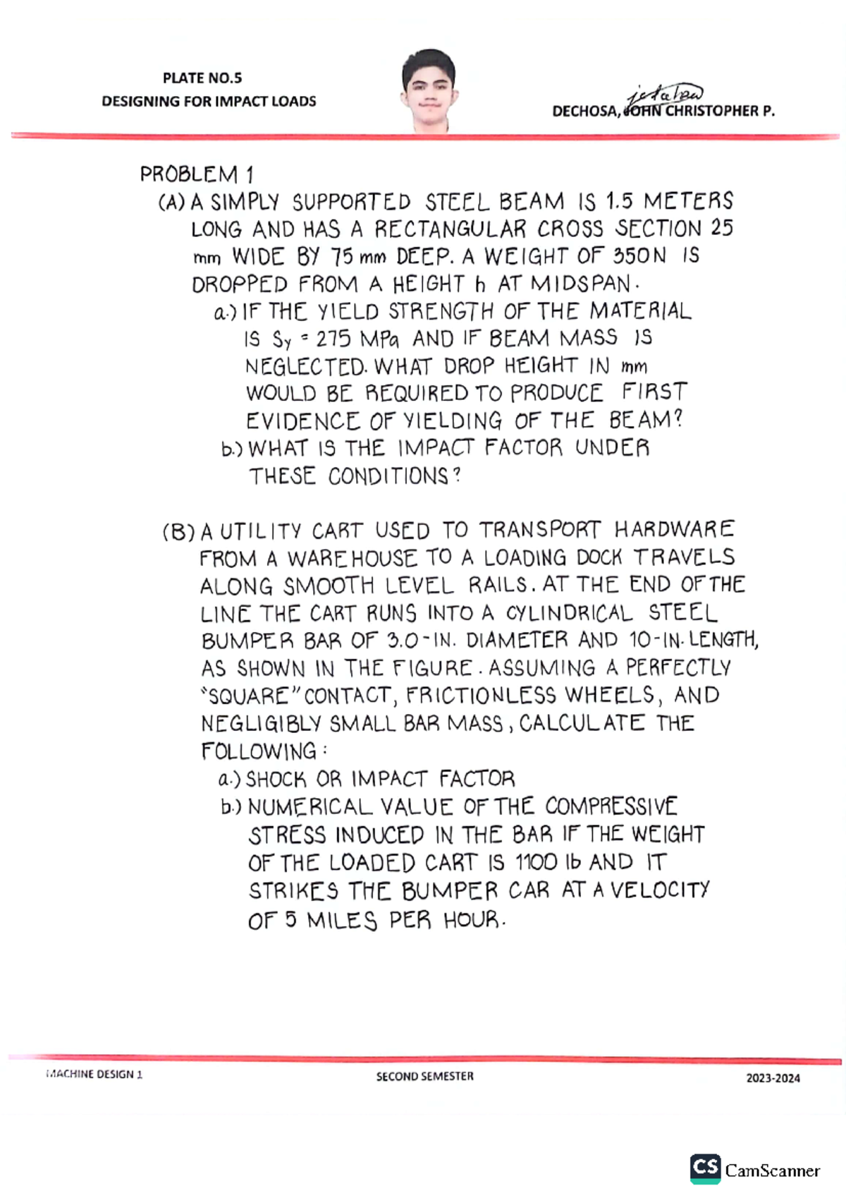 PLATES MACHINE DESIGN - Bachelor of Science in Mechanical Engneering ...