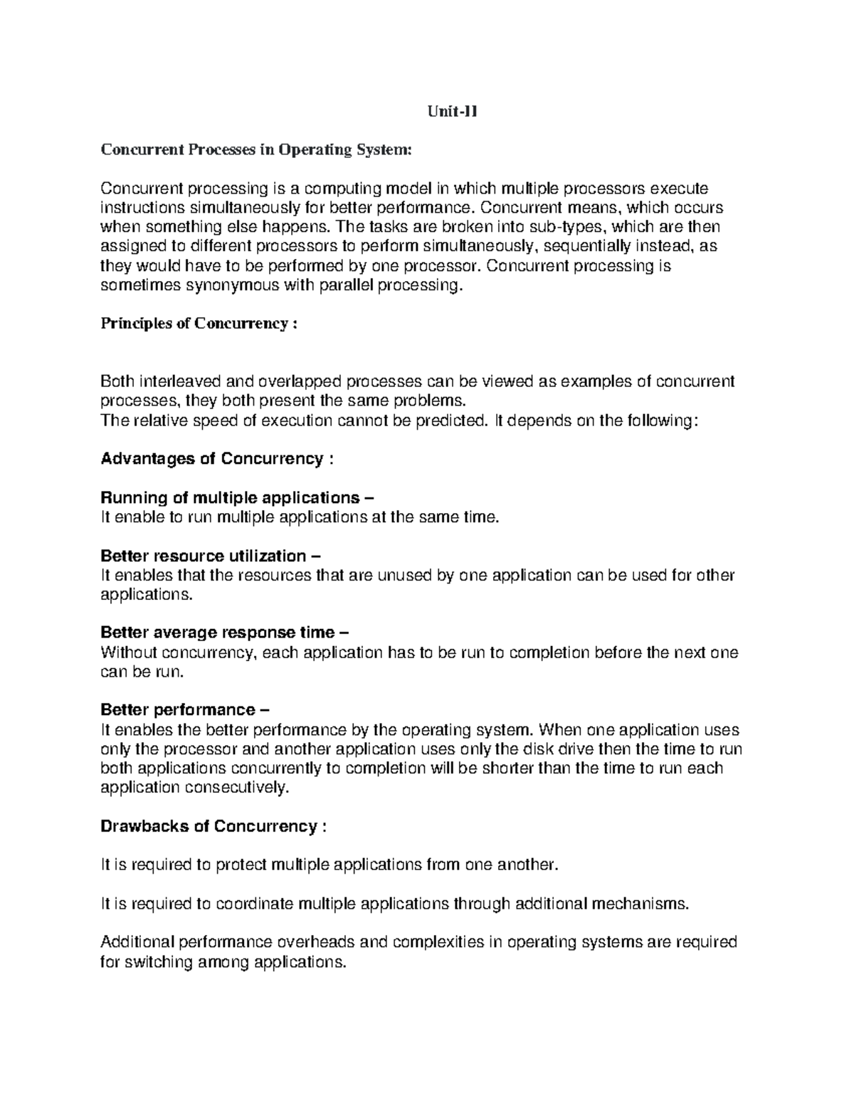 unit two cpu scheduling notes by points of view of examination with all ...