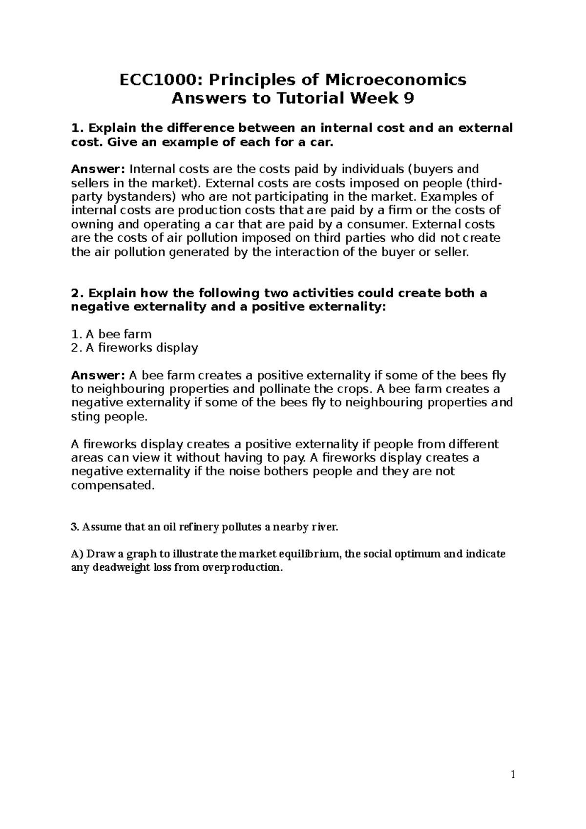 Principles Of Microeconomics Week 9 - 22adadsada - Principles of ...