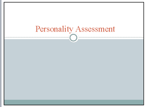 Personality week 2 - powerpoints + written class notes - Researching ...
