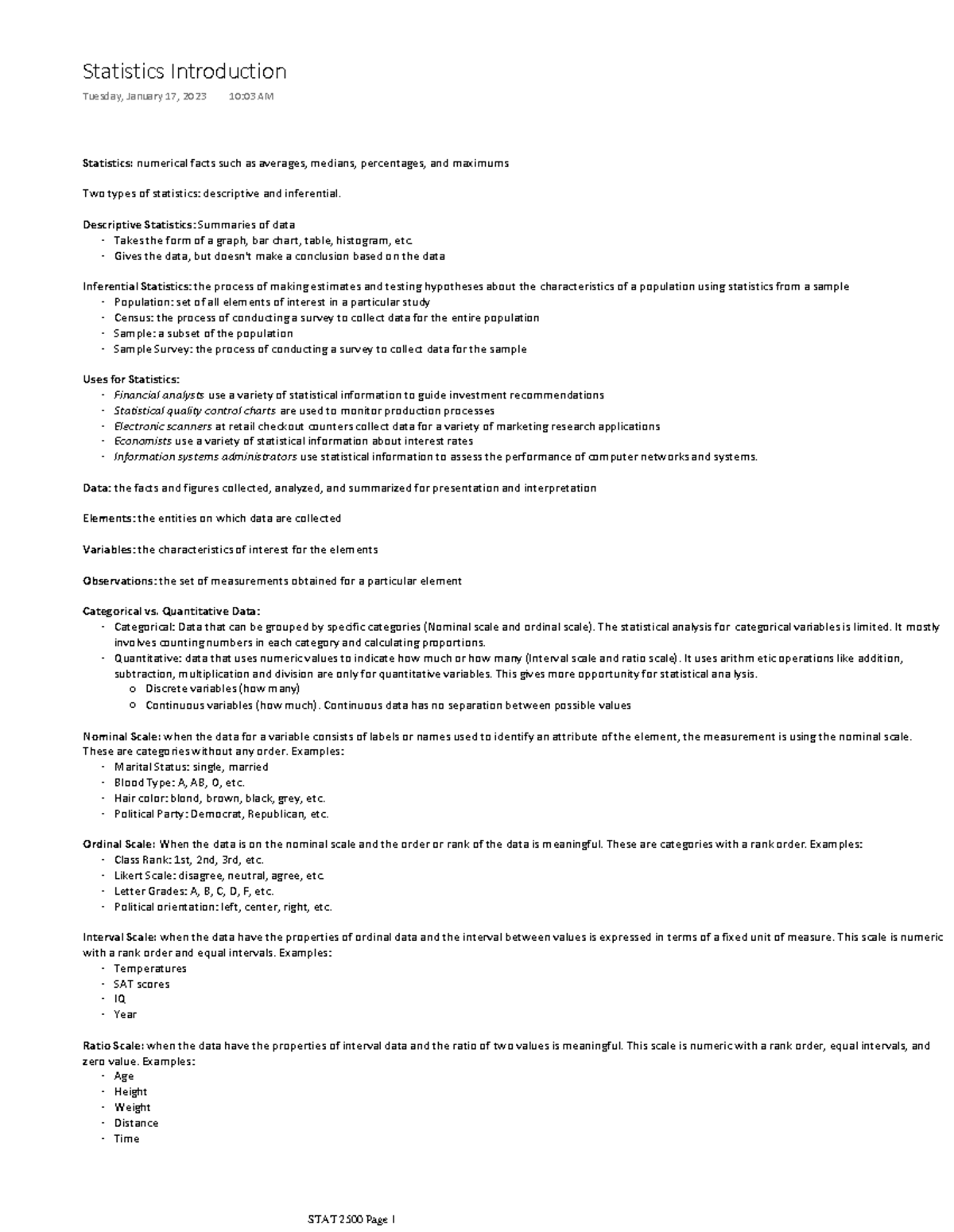 Statistics Introduction Statistics Numerical Facts Such As Averages Medians Percentages